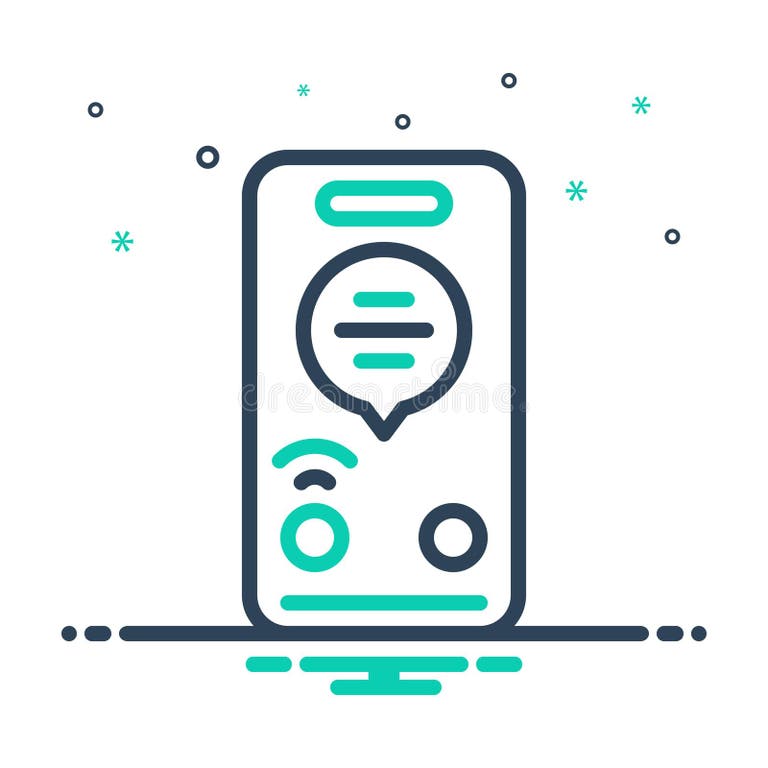 Mix Icon for Answer, Incoming Call and Message Stock Vector ...