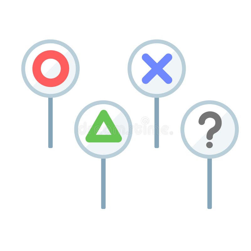 Answer panels stock vector. Illustration of clip, question - 217221826