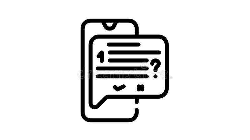 Answer on Question Call Center Black Icon Animation Stock Video - Video ...