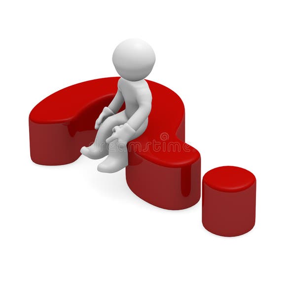 D Man Mark Question Symbol Stock Illustrations – 5 D Man Mark Question ...