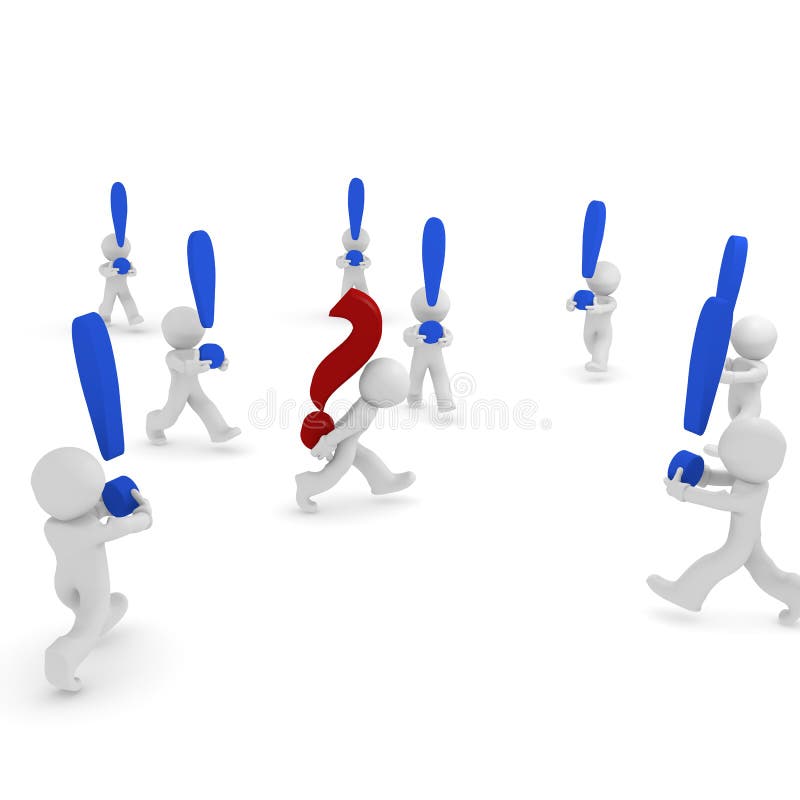 Answer a Question stock illustration. Illustration of people - 53097334