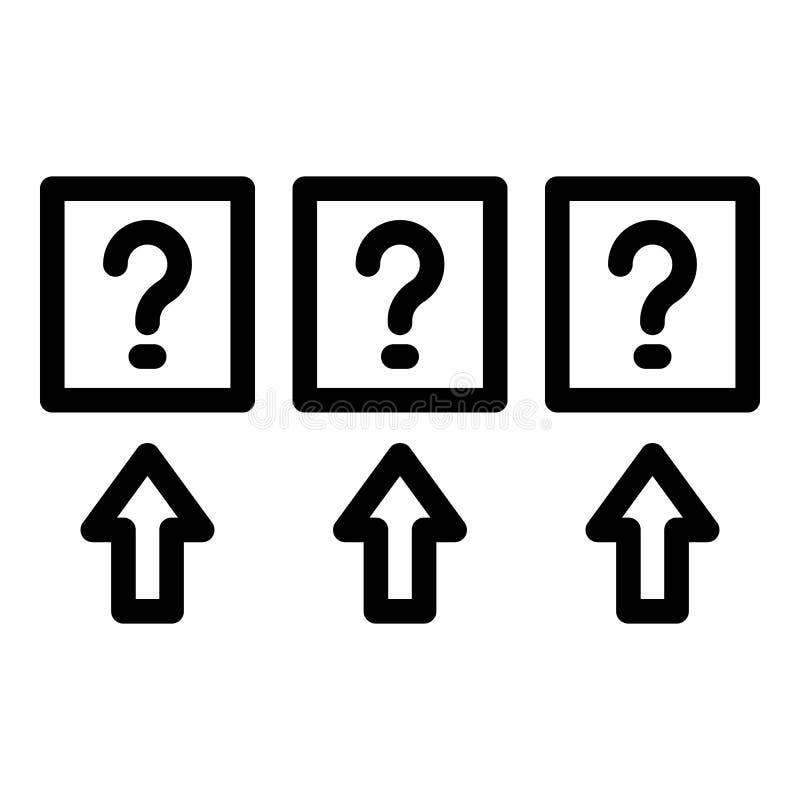 Answer Quiz Icon Outline Vector. Exam Poster Stock Vector ...