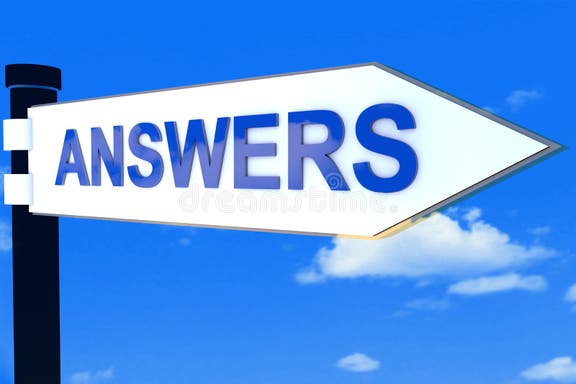 Answer Road Direction Signs Concept Stock Image - Image of industry ...