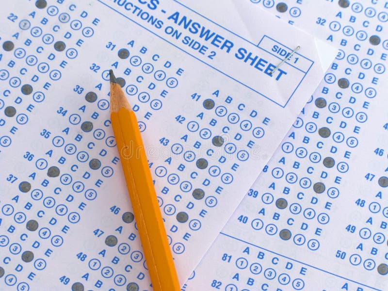 Answer Sheet stock image. Image of education, pencils, test - 478105