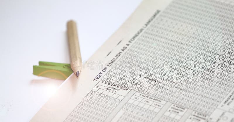 Answer Sheet for Test Exam. TOEFL Practice Questions. Learning English ...