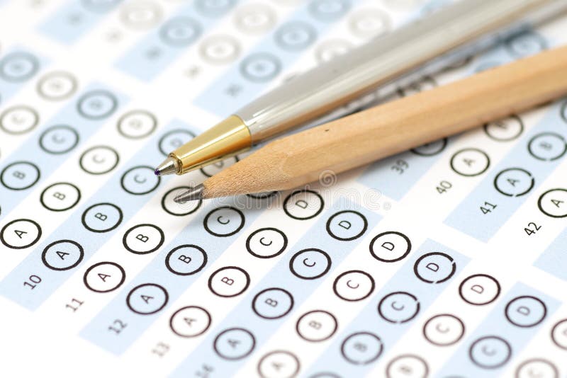 Answer sheet test score stock photo. Image of studying - 58001898