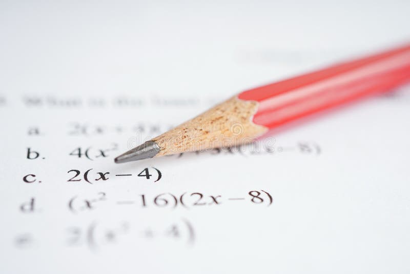 Answer Sheets with Pencil Drawing Fill To Select Choice, Education ...