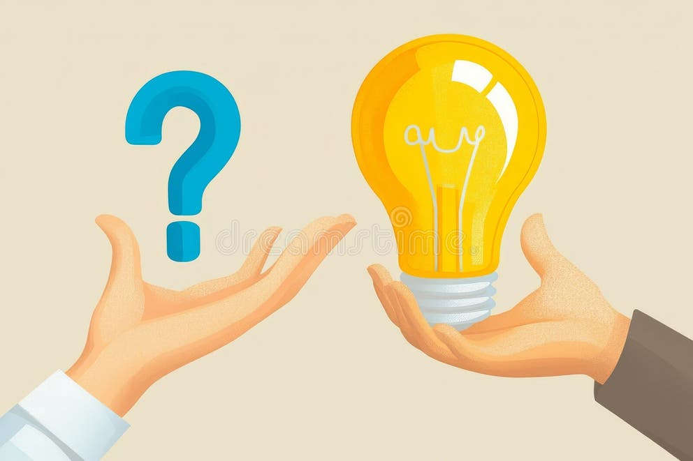 An Answer To a Question, a Business Solution, Asking for an Idea To ...