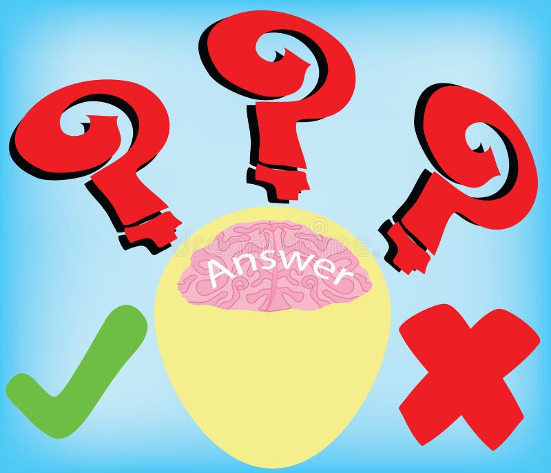 Answer stock illustration. Illustration of answer, business - 46590941