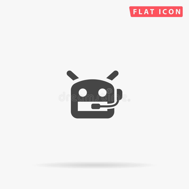 Answering Machine Flat Vector Icon Stock Vector - Illustration of ...