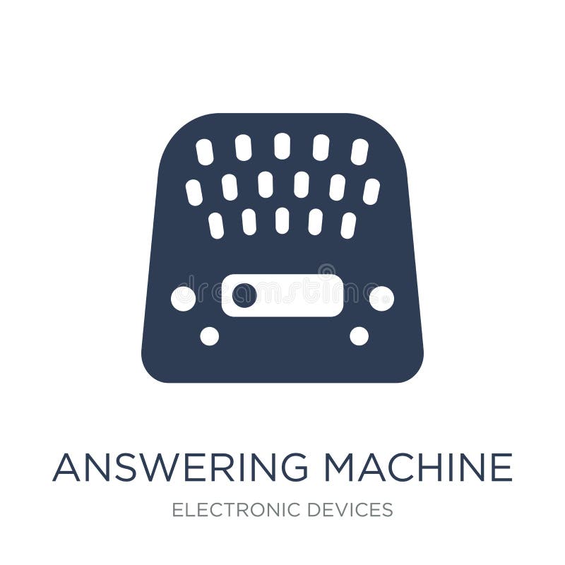 Trendy Flat Vector Answering Machine Stock Illustrations – 5 Trendy ...