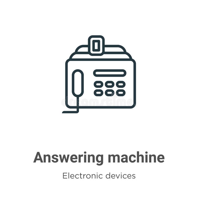 Answering Machine Stock Illustrations – 203 Answering Machine Stock ...