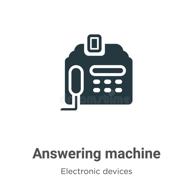 Telephone Answering Machine Stock Illustrations – 135 Telephone ...