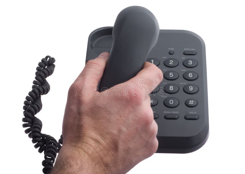 Answering phone stock image. Image of answer, hand, communication - 3953089