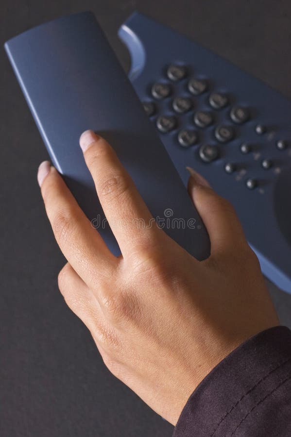Answering phone stock photo. Image of answering, background - 7477398