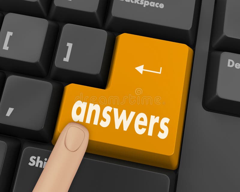Answers stock illustration. Illustration of design, problem - 56867529