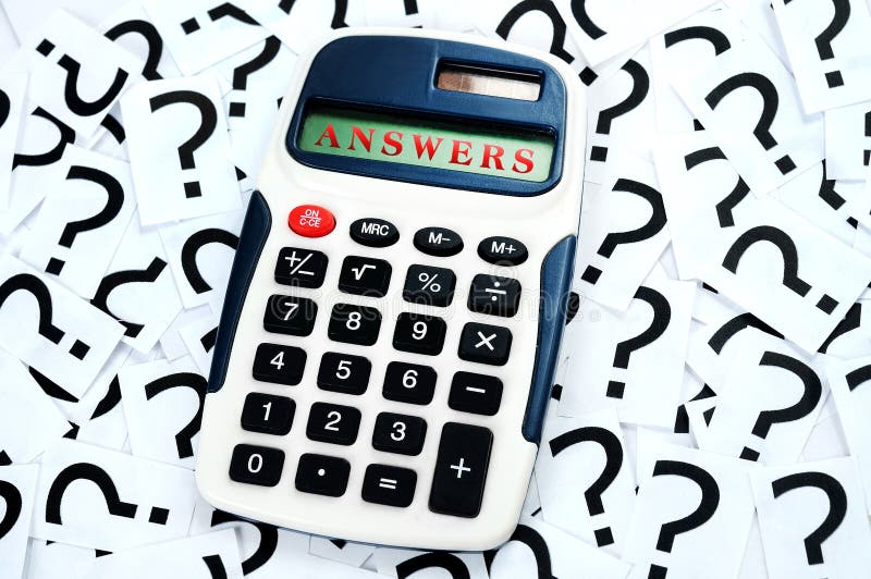 Answers result stock image. Image of question, button - 30374697
