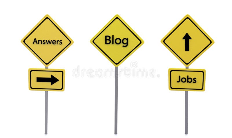 Answers Road Sign stock illustration. Illustration of warning - 21596946