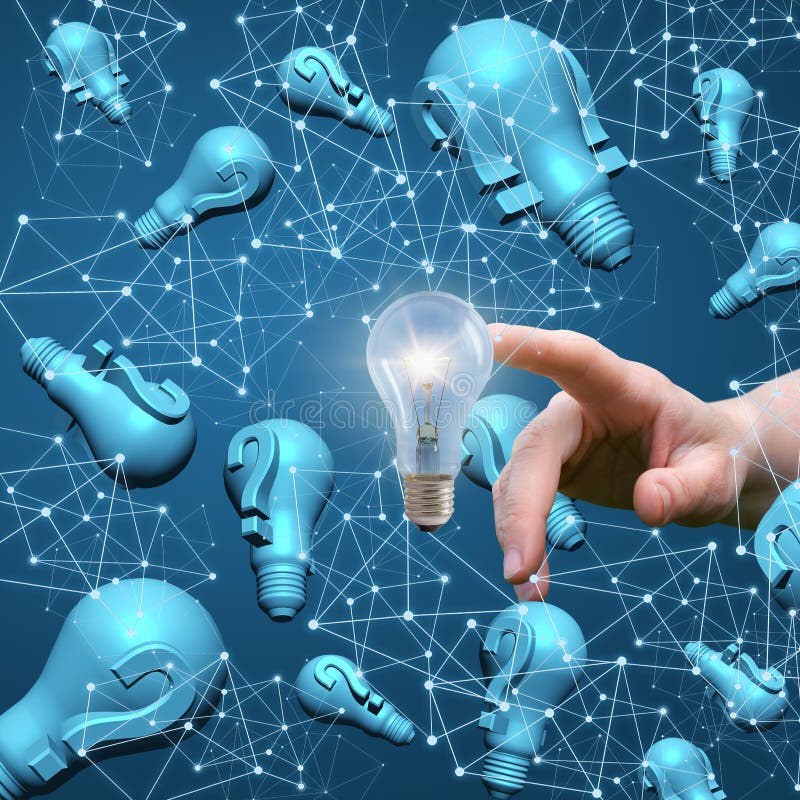 Answers To Questions Using the Internet. Stock Illustration ...