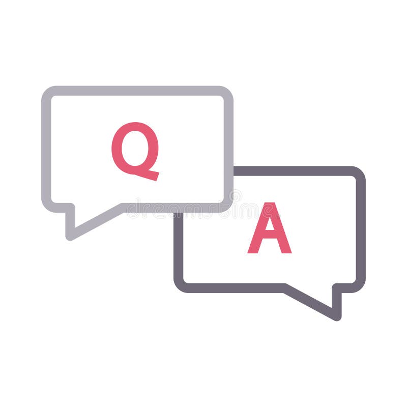 Answers Colour Line Vector Icon Stock Vector - Illustration of apps ...