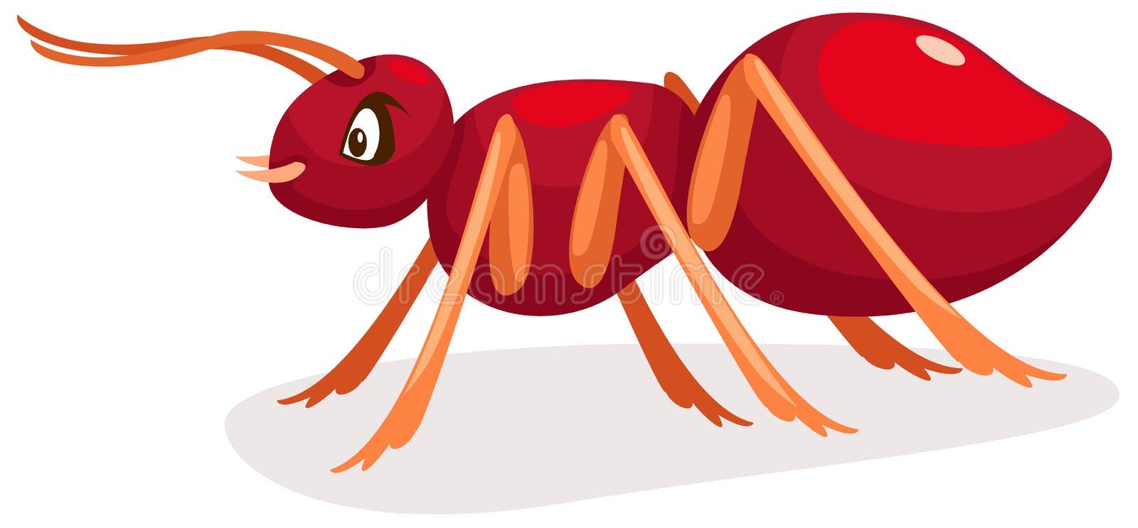 Baby Ant stock vector. Illustration of vector, black, funny - 7113689