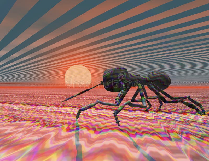 Ant stock illustration. Illustration of colorful, surreal - 38788488