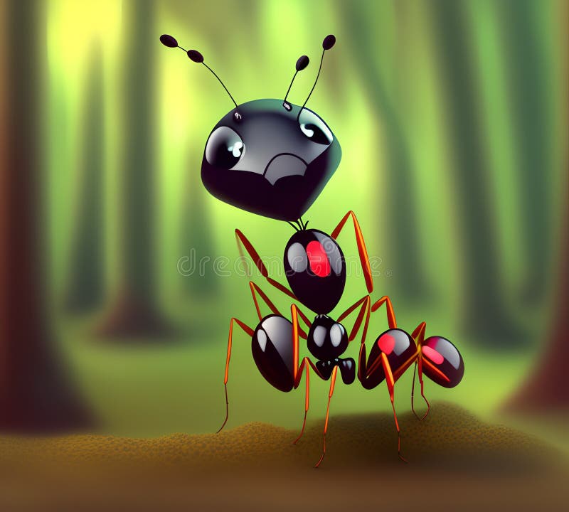 Ant Fighter, Generative AI Illustration Stock Illustration ...