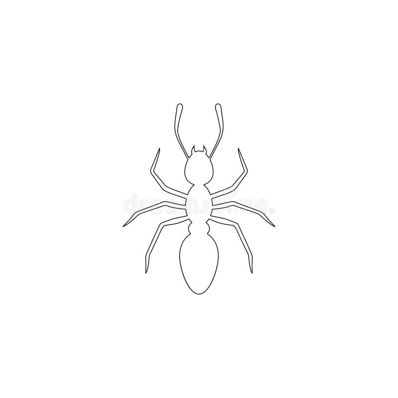 Ant. flat vector icon stock vector. Illustration of flat - 149680876