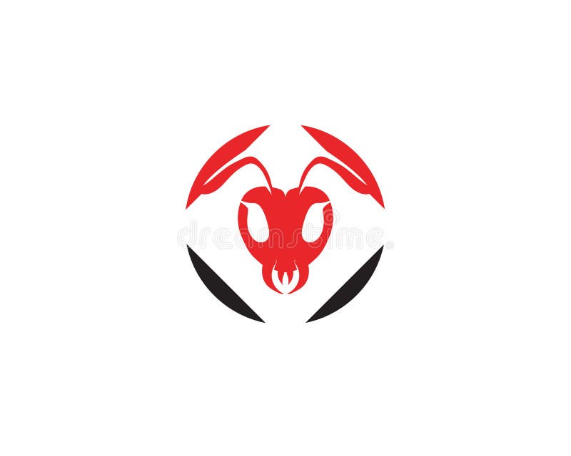 Ant Head Logo Template Vector Illustration Stock Illustration ...