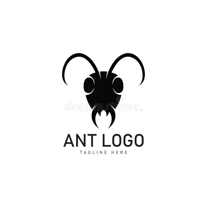 Ant Head Logo Template Vector Illustration Design Stock Illustration ...
