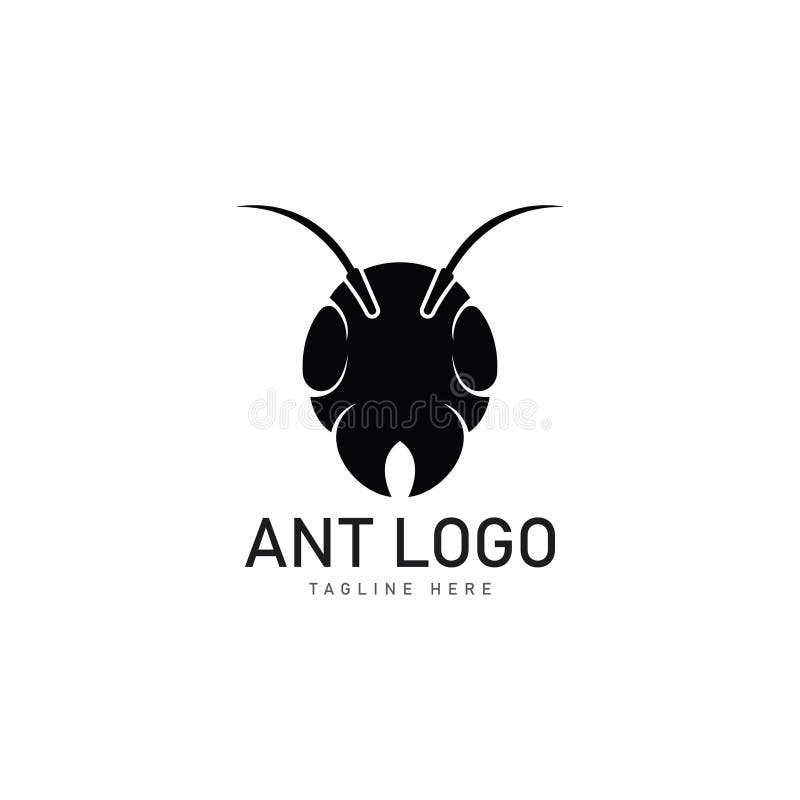 Ant Head Logo Template Vector Illustration Design Stock Illustration ...