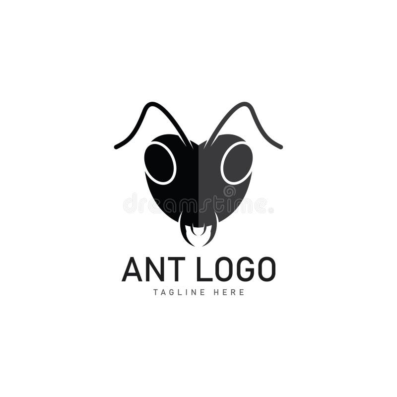 Ant Head Logo Template Vector Illustration Design Stock Vector ...
