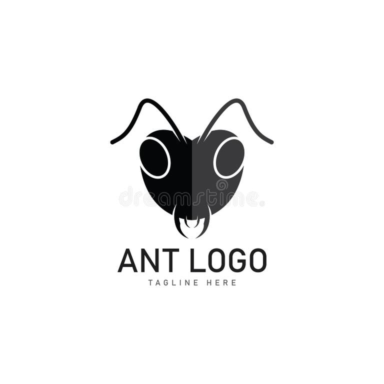 Ant Head Logo Template Vector Illustration Design Stock Vector ...