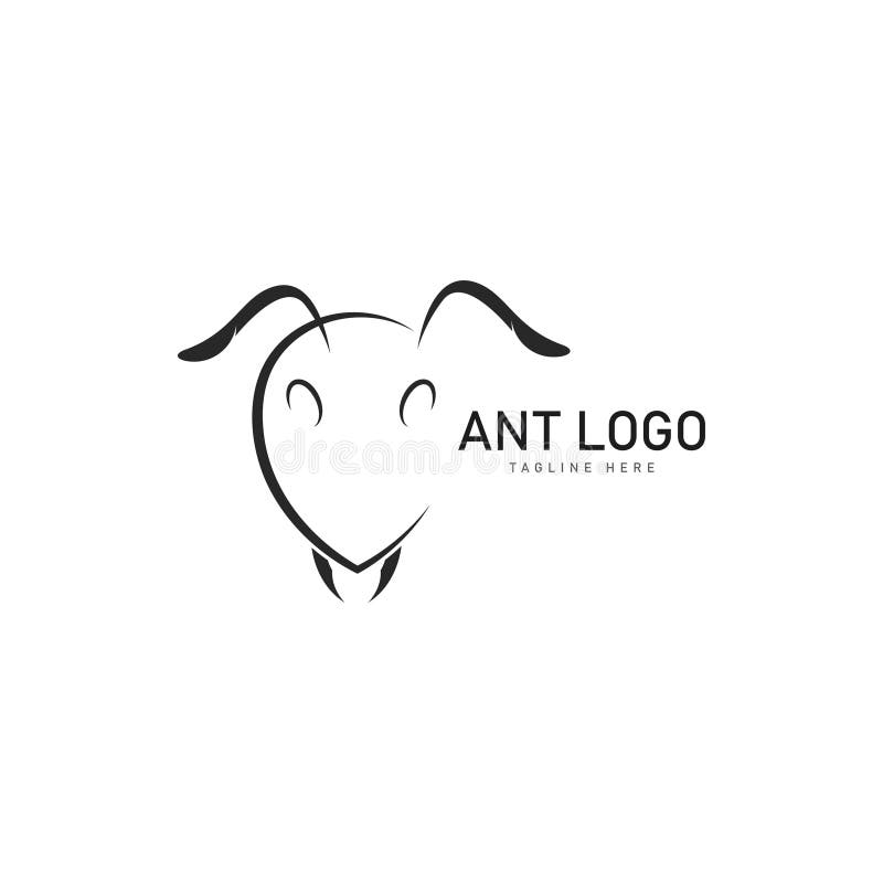 Ant Head Logo Template Vector Illustration Design Stock Illustration ...