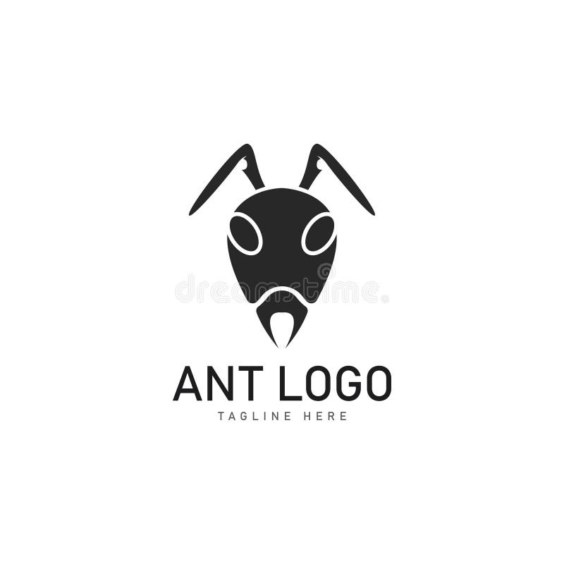 Ant Head Logo Template Vector Illustration Design Stock Illustration ...