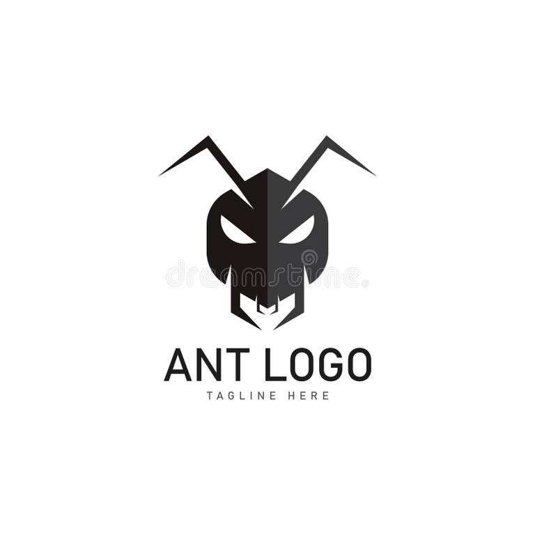 Ant Head Logo Template Vector Illustration Design Stock Vector ...
