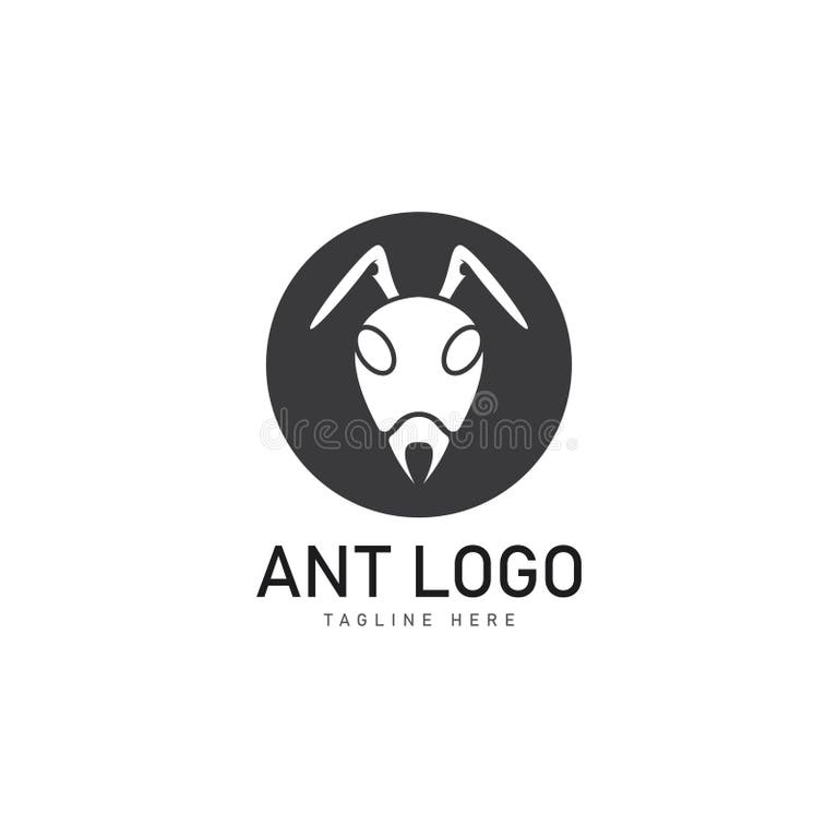 Ant Head Logo Template Vector Illustration Design Stock Vector ...
