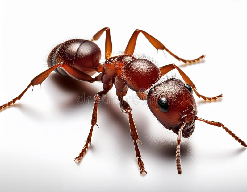 Ant, Isolated on a White Background Stock Illustration - Illustration ...