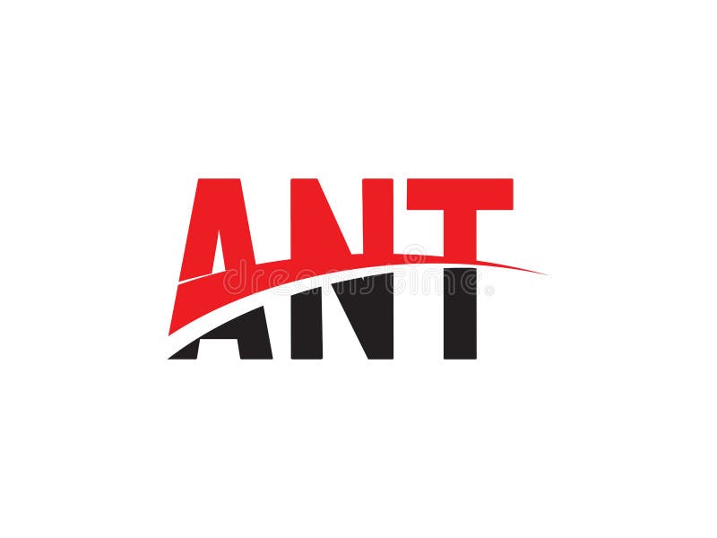 ANT Letter Initial Logo Design Vector Illustration Stock Vector ...