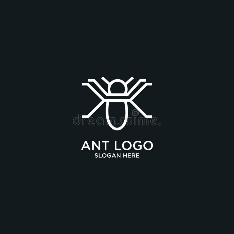 Ant. Logo Design Vector Icon Illustration Template Stock Illustration ...