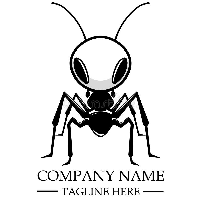 Ant Logo Template Vector Illustration Design, Simple Logo Stock Vector ...