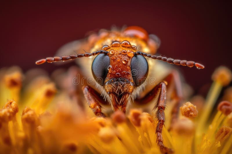 Ant, Macro Photography, Close Up Shallow Focus. Generative AI Stock ...