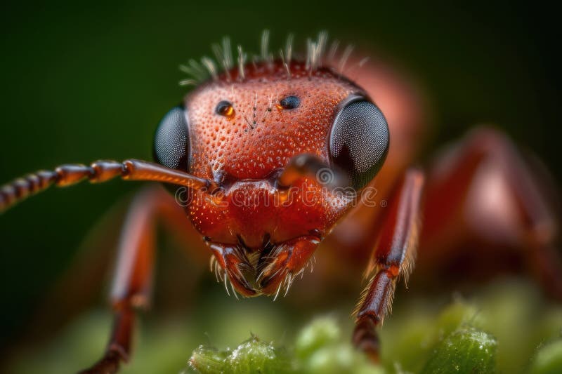 Ant, Macro Photography, Close Up Shallow Focus. Generative AI Stock ...