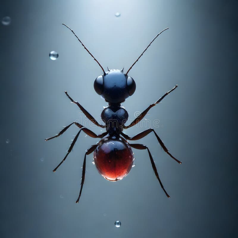 Ant Marching in Rain stock image. Image of droplets - 308801323