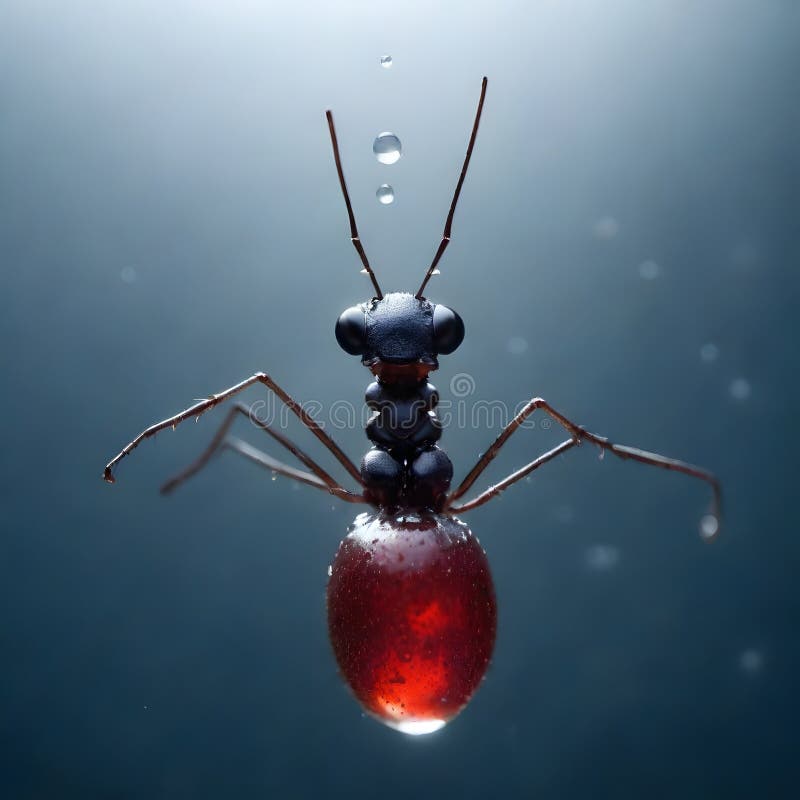 Ant Marching in Rain stock photo. Image of resilience - 308893336