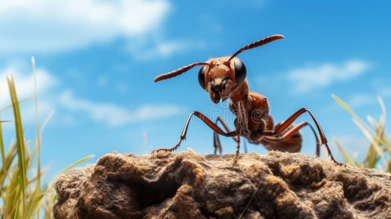 Iconic Ant Sitting on Stone: Explosive Pigmentation and Emotional ...