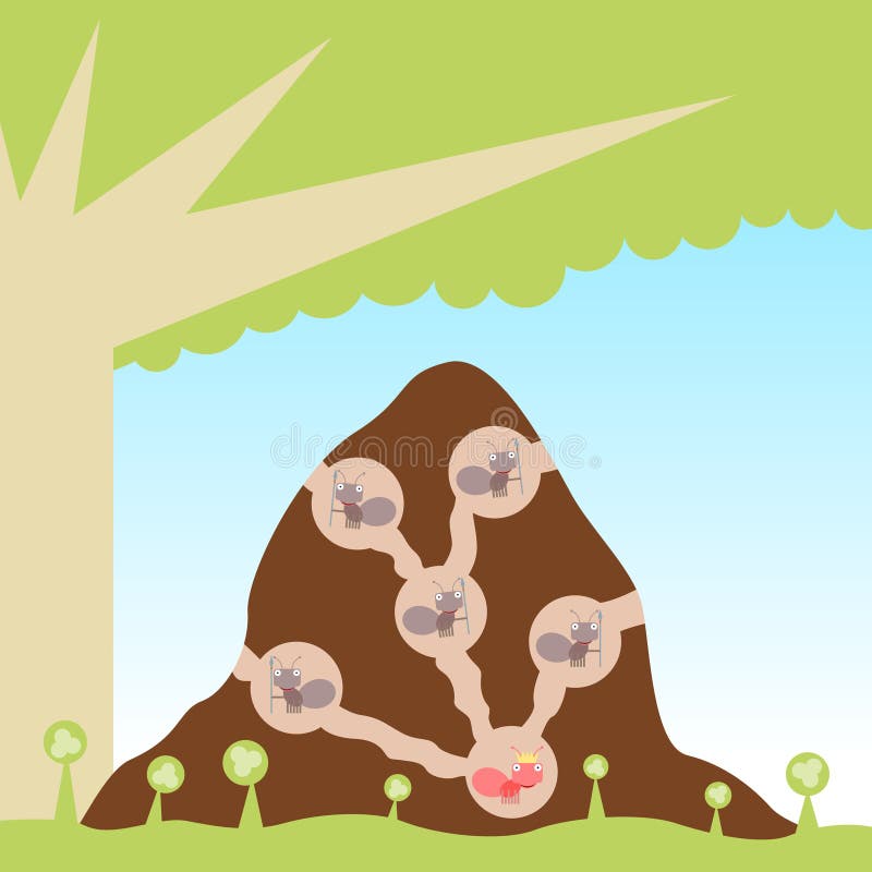 The ant queen stock illustration. Illustration of guards - 36677693