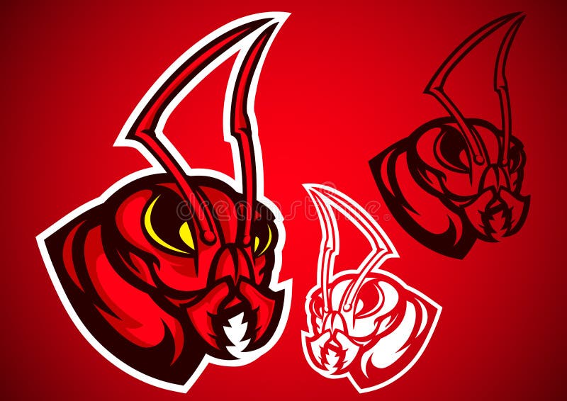 Ant red logo vector stock vector. Illustration of rhino - 120411179