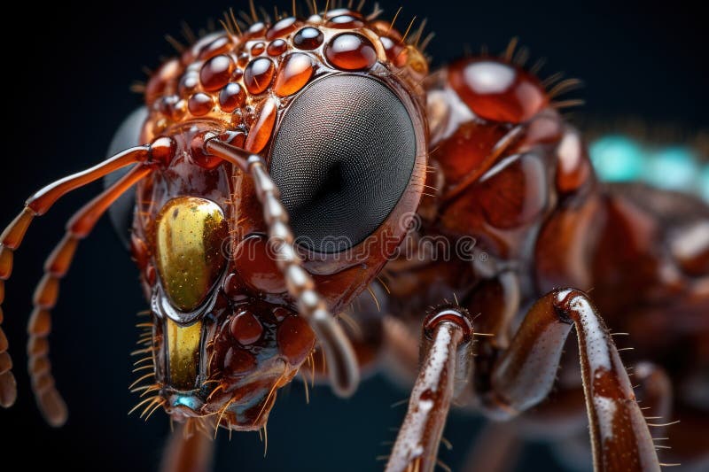 Ant S Head, Macro. Generative AI Stock Illustration - Illustration of ...