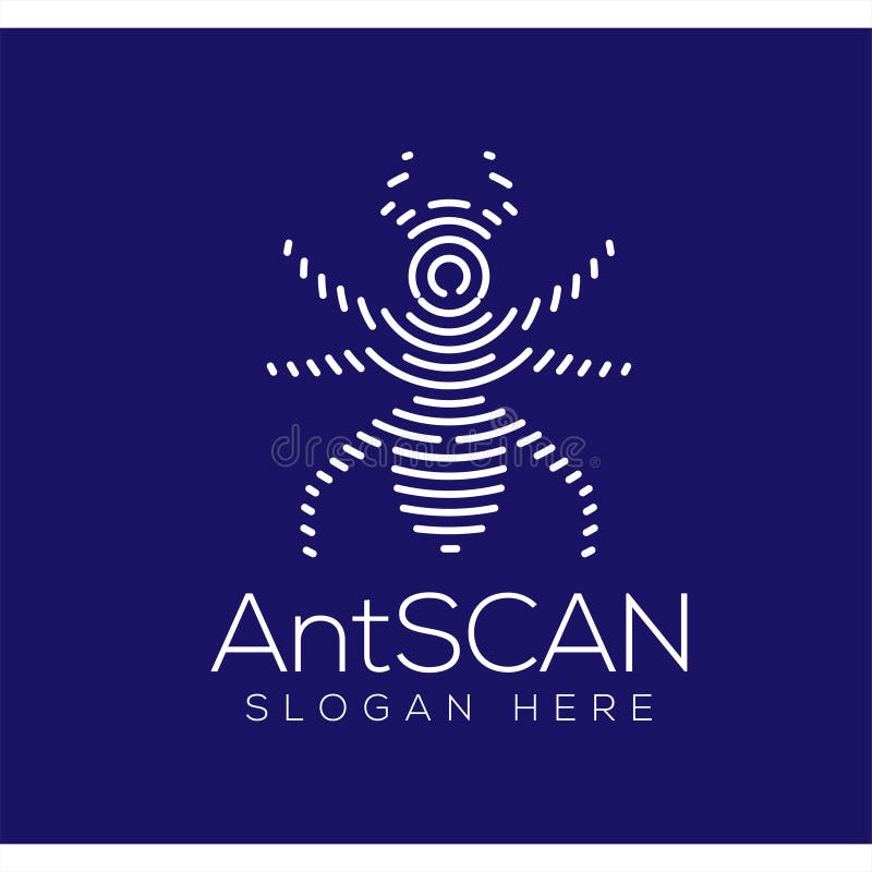Ant Scan Technology Logo Vector Element. Animal Technology Logo ...